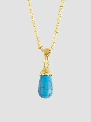 ANABEL ARAM Milos 18k-gold-plated & Charm - Turquoise