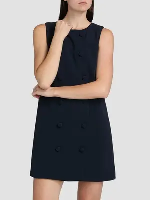 Veronica Beard Alayah Double-breasted Shift Minidress - Navy
