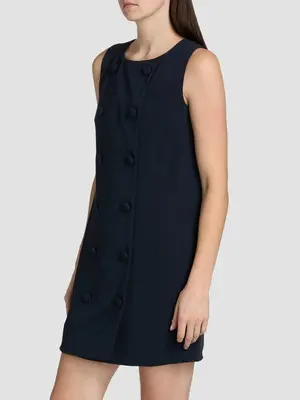 Veronica Beard Alayah Double-breasted Shift Minidress - Navy