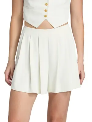 L'Agence Naamah Pleated Shorts