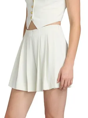 L'Agence Naamah Pleated Shorts