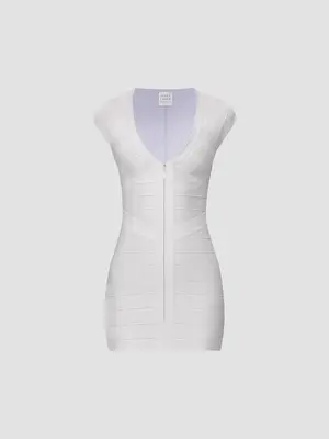 Herve Leger The Champagne Bandage Minidress