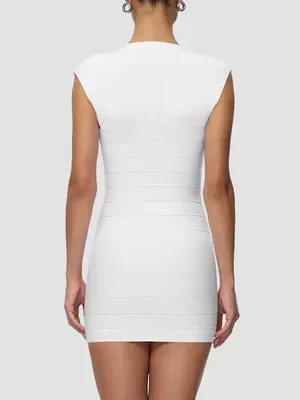 Herve Leger The Champagne Bandage Minidress