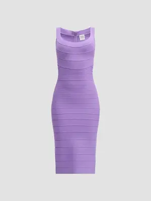 Herve Leger The Solara Bandage Midi-dress - Daphne
