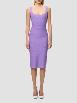 Herve Leger The Solara Bandage Midi-dress - Daphne