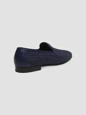 Manolo Blahnik Mario Woven Loafers