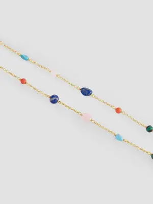 ANABEL ARAM Milos 18k-gold-plated & Natural Stone Necklace