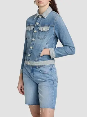 L'Agence Maven Slim Denim Jacket - Bexley