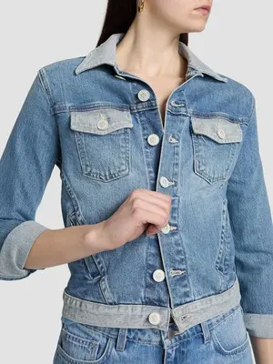 L'Agence Maven Slim Denim Jacket - Bexley