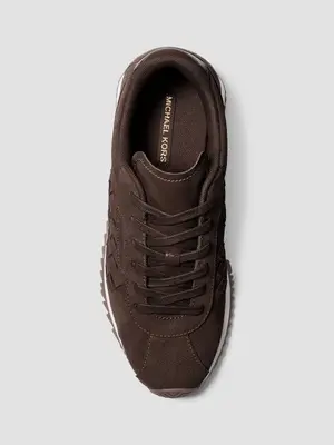 Michael Kors Rhodes Suede Low-top Sneakers - Chocolate