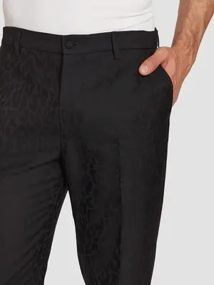 Etro Roma Tonal Animal-print Straight-leg Trousers