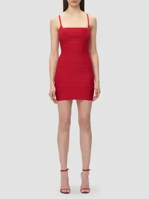 Herve Leger 40th Anniversary The Dance Floor Minidress - Rouge
