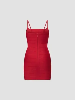 Herve Leger 40th Anniversary The Dance Floor Minidress - Rouge