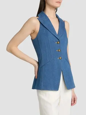 Veronica Beard Costa Denim Vest
