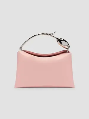 Erdem Bloom Medium Leather Top Handle Bag - Blush