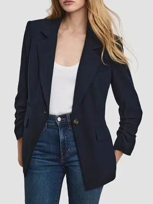 Veronica Beard Battista Dickey Notch Lapel Jacket