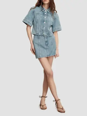 Veronica Beard Malcom Denim Top