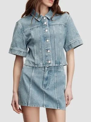 Veronica Beard Malcom Denim Top