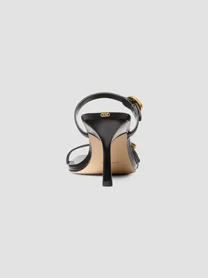 Michael Kors Kya 75mm Strappy Sandals - Black