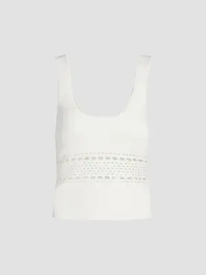 Simkhai Fitzgerald Open Stitch Knit Tank - Ivory