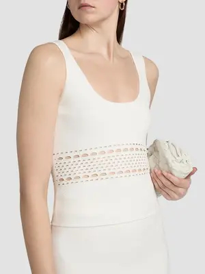 Simkhai Fitzgerald Open Stitch Knit Tank