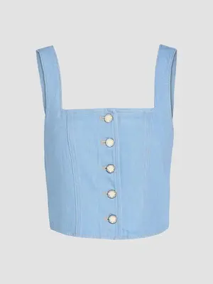 Veronica Beard Spensley Denim Vest