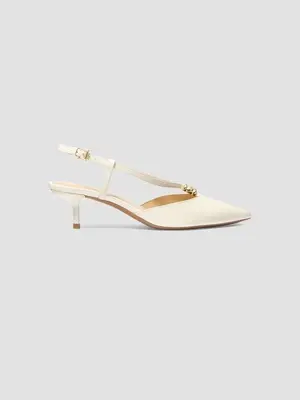 Michael Kors Cherie Flex 50mm Slingback Pumps - Eggshell