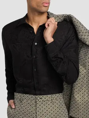 Etro Tonal Paisley Roma Button-front Shirt