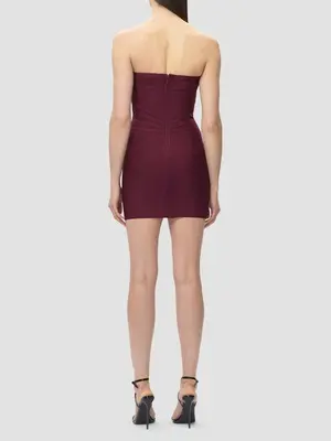 Herve Leger The Jannette Body-con Minidress - Deep Red