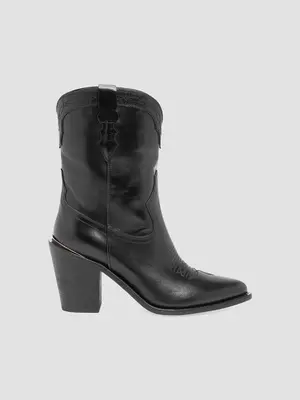 Partlow Sophie 90mm Leather Boots - Nero