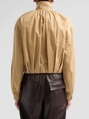 A.L.C. Amélie Pleated Cotton-blend Jacket