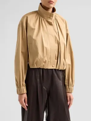 A.L.C. Amélie Pleated Cotton-blend Jacket