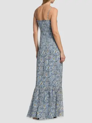 Veronica Beard Clem Floral-print Cotton-silk Maxi Dress