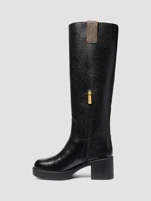 Michael Kors Bryant Leather Riding Boots