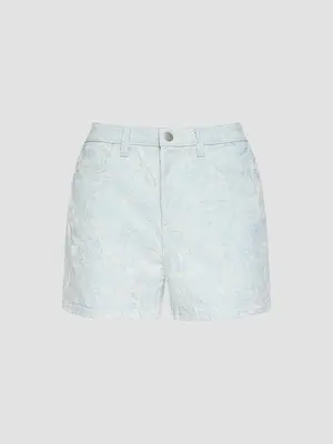 L'Agence Lissania Ultra High-rise Denim Shorts - Cloud Damask