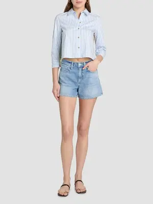 L'Agence Lissania Ultra High-rise Denim Shorts - Grant