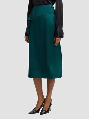 Erdem Draped A-line Midi-skirt