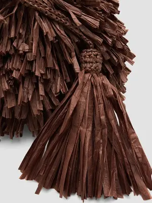 A.L.C. Sasha Fringed Paper Yarn Crossbody Bag
