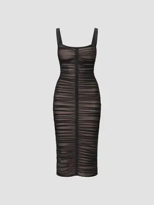 Herve Leger The Gloria Bandage Midi Dress - Black