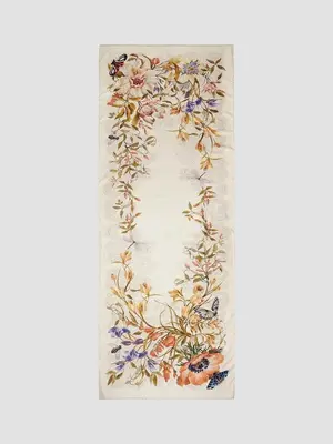 Etro Orfeo Floral-print Silk Scarf - Multi Beige