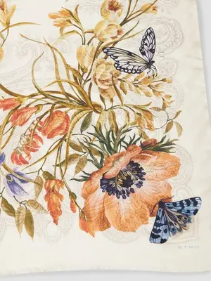 Etro Orfeo Floral-print Silk Scarf