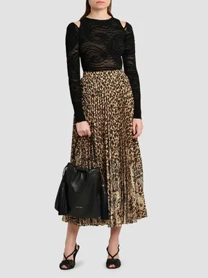 Etro Kalispera Large Leather Shoulder Bag - Black