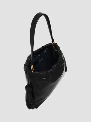 Etro Kalispera Large Leather Shoulder Bag - Black