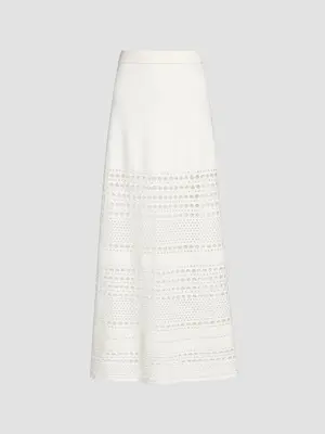 Simkhai Westly Open Stitch Knit Maxi Skirt - Ivory
