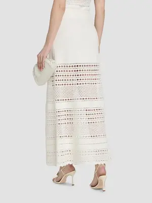 Simkhai Westly Open Stitch Knit Maxi Skirt
