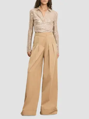 Veronica Beard Meryl Sequined Knit Top