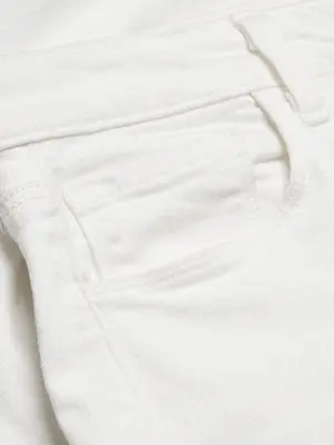 L'Agence Kendra Cropped Flare Jeans - Blanc