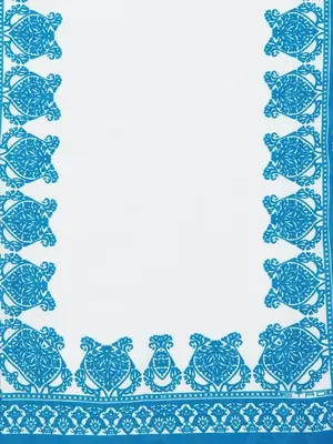 Etro Tosca Printed Cotton-modal Scarf - Blue