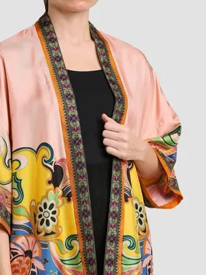 Etro Kesa Printed Open-front Jacket
