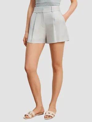 Veronica Beard Craig Pleated-front Shorts